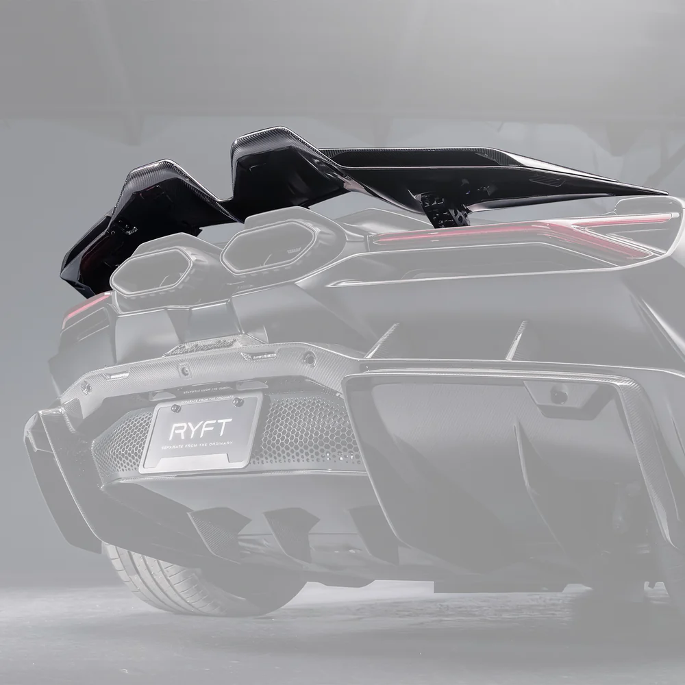 Lamborghini Revuelto Carbon Fibre Active Rear Spoiler - RYFT - Eldens ...